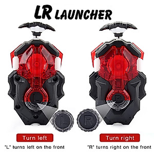 CombatGyro Bay Blades Toy Evolution Super King B-175 Lucifer The End Kou Drift Starter Set B-184 LR Launcher Grip Metal Fusion Bey Battling Tops Burst Gaming Toys Gift for Boys Age 4-7 8-12+