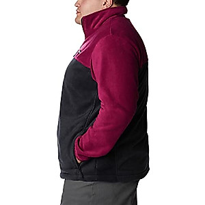 Columbia Men's Steens Mountain Full Zip 2.0, Red Onion/Black, Large