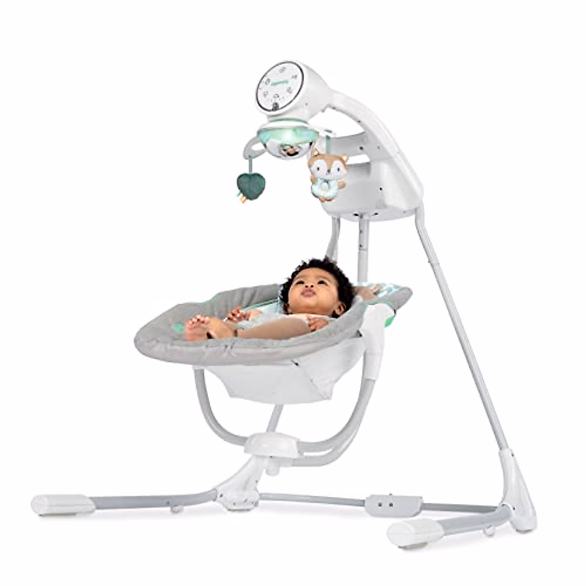 Ingenuity InLighten Baby Swing | Swivel Seat, Soothing Sounds