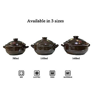 OnggiJonggi Korean Earthenware Clay Hot Pot (1400ml)