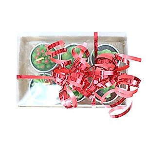 GIFTEXPRESS 500 Yards Metallic Red Curling Ribbon/Balloon Ribbon/Balloon Strings/Gift Wrapping Ribbons Supplies