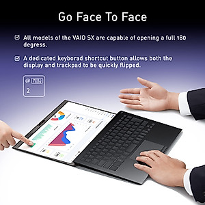 VAIO SX14 - Intel Core i7-1195G7 | 16GB Memory (RAM) | 1TB PCIe SSD | Windows 11 Pro | 14" FHD (1920 x 1080) Touchscreen | All Black