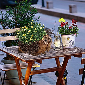 Garneck 1pc Owl Flower Basket Owl Bonsai Pot Rattan Basket Rustic Pots Micro Landscape Pots Wedding Table Centerpiece Animal Flower Outdoor Wall Natural Coco Replacement Liner Coir Plant