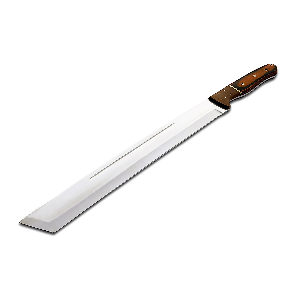 HUN-6032 Custom Handmade Spring Damascus Sword with Sheath