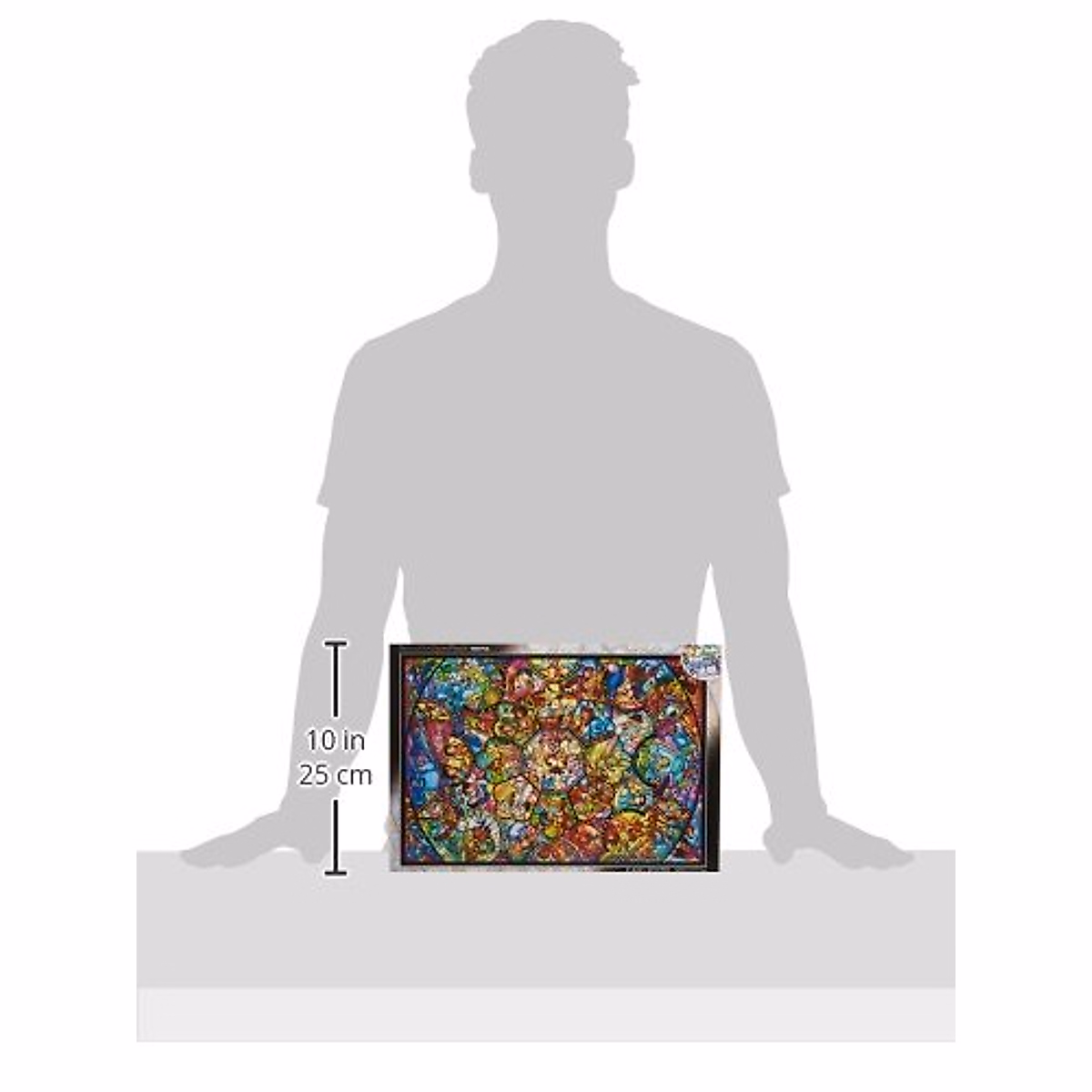 Disney Stained Art Jigsaw Puzzle[1000P] All Stars Stained Glass (DS-1000-764)