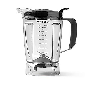 NutriBullet ZNBF30500Z Blender Combo 1200 Watt, 1200W, Dark Gray & Blender 64 oz Pitcher