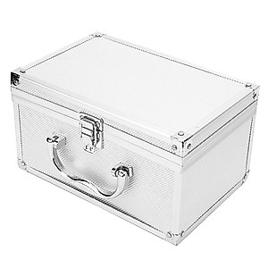Deosdum Aluminum Tool Box, Portable Display Case Tool Case Aluminum Hard Case Equipment Tool Box Instrumentation Box 230x150x125mm