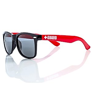 Guard Polarized Sunglasses (Black/Red)