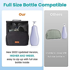 Kadamii Shower Bag with Phone Holder for College Dorm, Hanging Portable Mesh Gym Shower Caddy for Women Men, Cruise Travel Bathroom Accessories Must Have