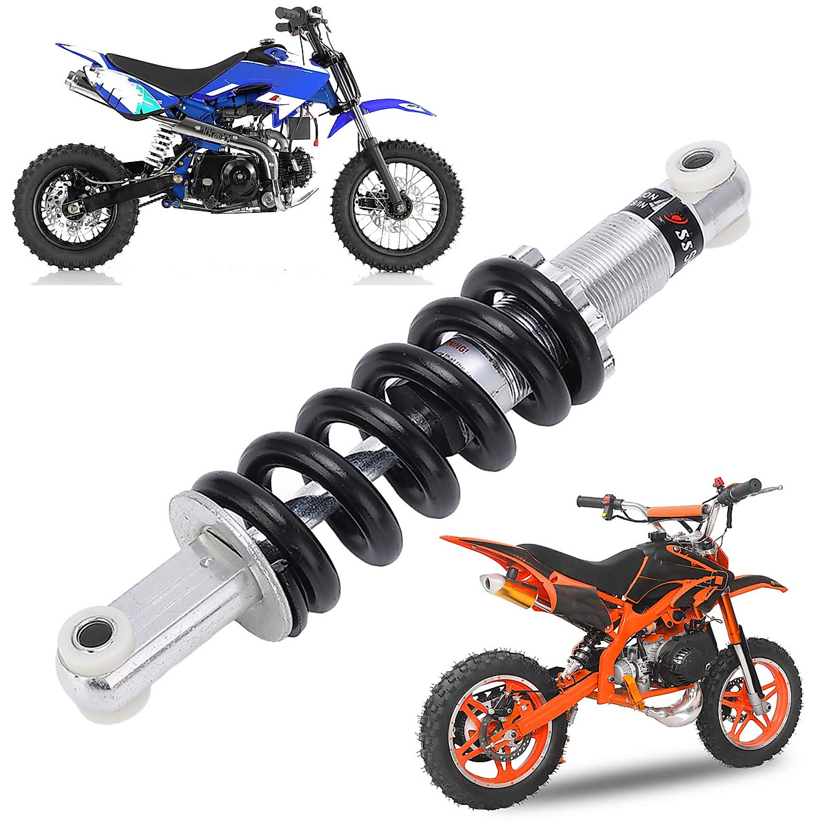 gone Kart Shocks, 215mm Rear damper adjust Damper 2000lbs Universal gone Kart Parts for Mini sewage Bikes ATVs Mountain Bikes