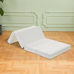 Hygge Hush Quartic-fold Baby Mattress, Soft Memory Foam Toddler Mattress, Waterproof Baby Mattresses for Toddler, Removable and Machine Washable Mattress Cover, 52"x28"x3.5"