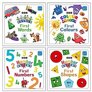 Numberblocks, Alphablocks and Colourblocks First Collection 4 Books Set ( Numberblocks First Numbers, Numberblocks First Shapes, Alphablocks First Words, Colourblocks First Colours)