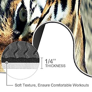 Yoga Mat, Yoga Mats for Home Workout, Workout Mat, Exercise Mats, Pilates Mat, animal tiger pattern