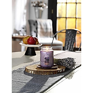 Yankee Candle Dried Lavender & Oak​ Scented, Classic 22 Oz Large Jar Single Wick Aromatherapy Candle, Over 110 Hours of Burn Time, Ideal for Creating a Welcoming Home (Pack of 2)
