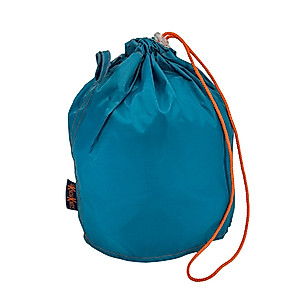 KnowKnits Teal GoKnit Pouch Knitting Project Bag with Loop & Drawstring (Medium)