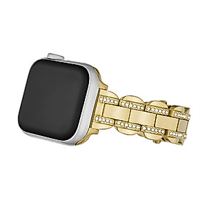 Kate Spade New York women's gold-tone pavé stainless steel bracelet band for apple watch®, 38/40/41mm