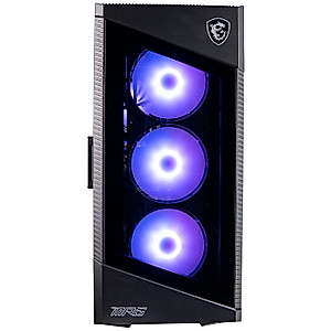 MPG Velox by MSI Gaming Desktop (NVIDIA GeForce RTX 3080 (~ 4070), Intel 8-Core i7-11700F Processor, 32GB DDR4 RAM, 512GB NVMe SSD + 3TB HDD, Windows 11 Home) Gamer PC Computer