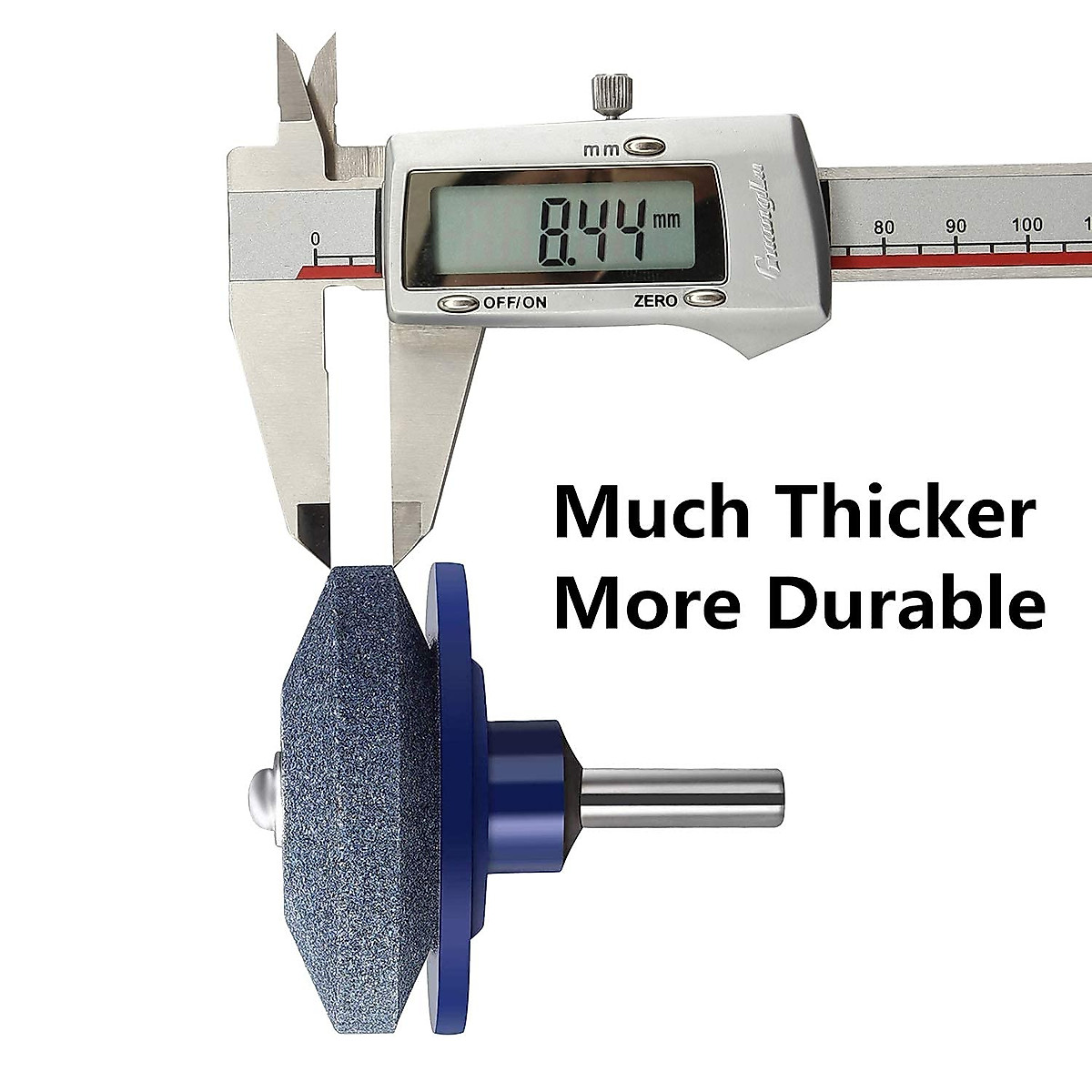 4 PCS Lawn Mower Blade Sharpener Universal Multi-Sharp Rotary Lawnmower Sharpen for Power Drill Hand Drill and Lawn Mower Blade Balancer