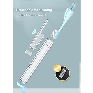 HAYAN Travel Toothbrush Kit, 3 in 1 Portable Lightweight Toothbrush Set | Individually Wrapped | Reusable | Soft Toothbrush