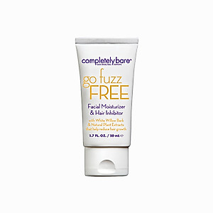 Completely Bare go fuzz FREE Face Moisturizer & Hair Inhibitor - Anti-Aging Extracts & Hair Minimizers