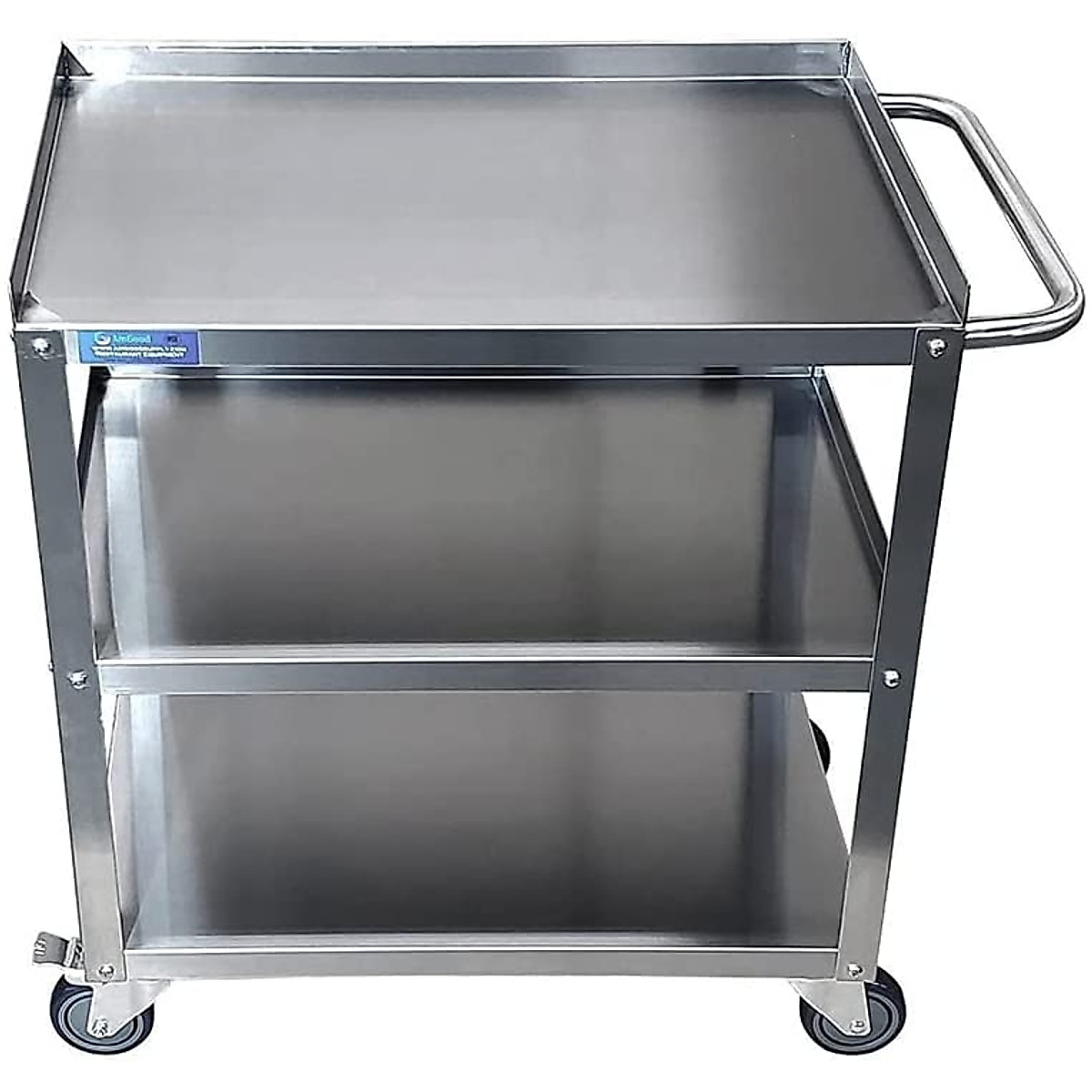 Commercial Stainless Steel 3 Shelf Utility Kitchen Metal Cart 24"X15"X33"
