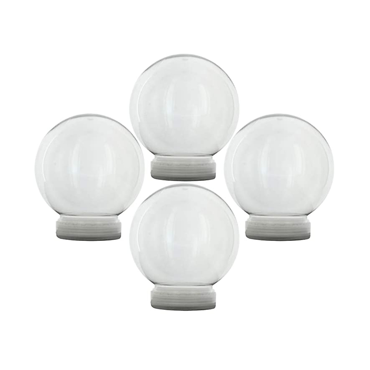 4 inch DIY Plastic Snow Globe with Removable Screw Off lid - Fun DIY Activity for Kids and Family! Snowglobes Creations!