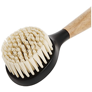 Lodge 6 Impressions Cast Iron Cornstick Pan & SCRBRSH Scrub Brush, 10-Inch