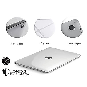 GVTECH Case for MacBook Air 13 inch Crystal Clear Case A1369 A1466, Plastic Hard Shell & Keyboard Cover & Screen Protector for with MacBook Air 13 (2010-2017) (A1369/A1466)