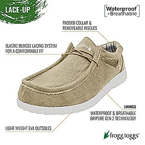 FROGG TOGGS Men's Java Casual Waterproof Shoe, Blue, 12