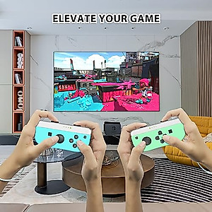 D.Gruoiza Strap Compatible with Switch Joycon Straps, Replacement for Wrist Straps 4 Pack Support Adjustable Tightness (Black and White)