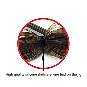 Reaction Tackle Tungsten Flipping Jig for Bass Fishing - 3/4 oz PB&J