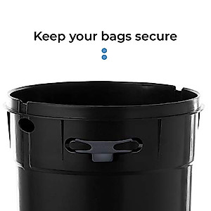 Home Zone Living 8 Gallon Kitchen Trash Can, Round Stainless Steel, Step Pedal, 30 Liter