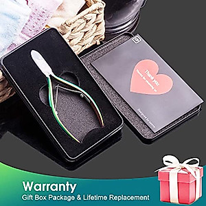 Cuticle Trimmer Cuticle Nippers Clippers Stainless Steel Hangnail Remover Extremely Sharp Cutter Pedicure Manicure Tool, opove X7 Rainbow Gradient