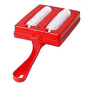1 PCS Handheld Carpet Table Sweeper Crumb Dirt Fur Brush Cleaner Roller Collector Double Roller Cleaner Home Cleaning Accessories (Color Random)
