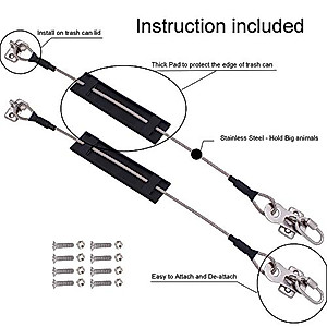 YYST Bin Strap Bin Holder No Chew ! Instruction is Included No Bin - Easy to Attach and De - Attach