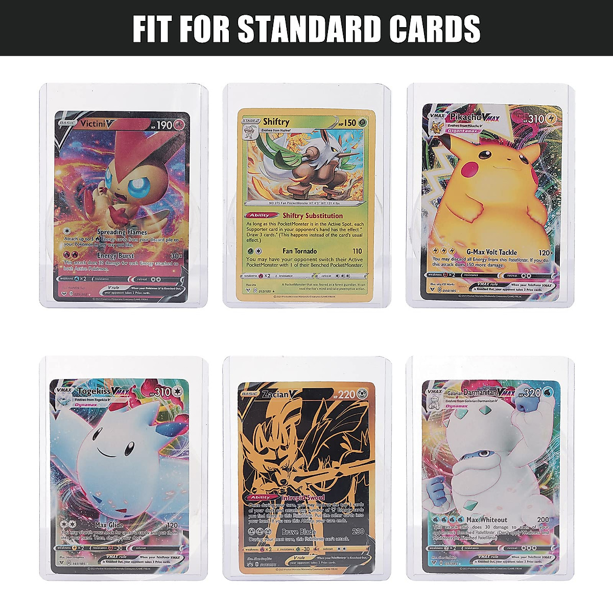 100 Pack 3" x 4" Toploaders Regular Card Loader Trading Card, Hard Card Sleeves Bundle for Trading and Sports Cards, High Hard PVC Material Large Capacity ，Standard Size Perfect for Grading