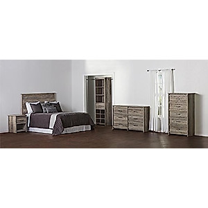 Ameriwood Home Bassinger Nightstand, Gray Oak