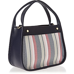 Tommy Hilfiger Quinn Crossbody Bag, Navy/RED Multi