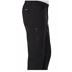 Eddie Bauer Men's Fleece Lined 2-Way Stretch Tech Pant (34W x 32L, Black)