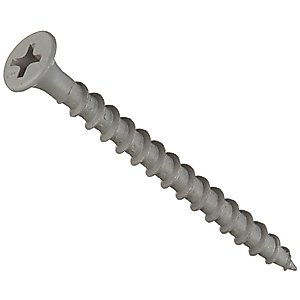 Grip-Rite PTN2S5 PG10 Polymer Coated #7 x 2 Coarse Thread Deck Screw, Gray, 5lb Box