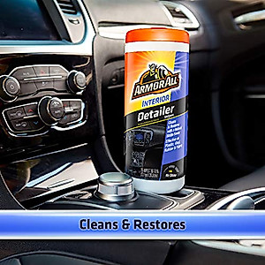 Armor All Car Protectant Wipes, Car Interior Cleaning Wipes for Cars, Trucks & Motorcycles, 25 Count Each, 150 Wipes Total (Pack of 6)