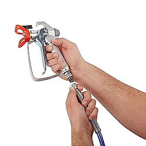 FUNTECK 50ft Upgraded Airless Paint Hose for Graco Sprayers, Reinforced Brass Wire Braid, 4300 PSI