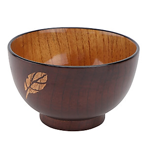 Cabilock Decoration Storage Containers Wood Bowl| Wooden Bowls for Food Wooden Salad Bowl Calabash Bowls 4.48 Bowl for Japanese Ramen Bowls