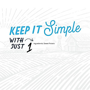 Farmland Traditions Dogs Love 100% Large Sliced Sweet Potato Jerky Treats for Dogs 16 oz.