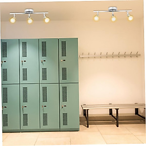 DOITOOL 1pc Led Clothing Store Window Background Wall Gu10 Spotlight Decorative Ceiling Lamp Led Ceiling Lights Recessed Light Fixtures Chandelier Lamp Track Head Dimmable Stainless Steel