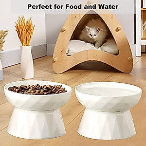 Kopmath Cat Water Fountain, Automatic Pet Drinking Fountain, 4 Different Height Circulation Bowls for Multiple Pets, Ultra-Quiet Water Dispenser with Filters, 2.8L /94 oz, Easy to Install & Clean