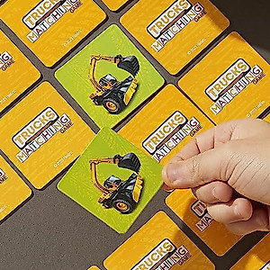 Hasbro Gaming Trucks Matching Game | Preschool Games for Boys & Girls | Memory Card Game | Easter Gifts for Kids | Ages 3+ (Amazon Exclusive)