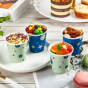 TV TOPVALUE 600 Pack 3 oz Disposable Paper Cups, Paper Bathroom Cups, Small Mouthwash Cups, Espresso Cups, Snack Cups for Party Picnic Travel and Events