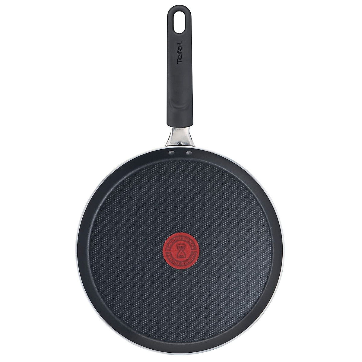 Tefal B55509 Easy Cook and Clean Crepe Pan 25 cm | Non-Stick Coating | Safe | Thermal Signal | Stable Base | Ideal Shape | Healthy Cooking | Black