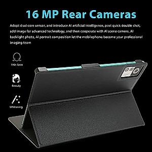 SHYEKYO 10.1 Inch Tablet, 8GB RAM 256GB ROM 100‑240V Multifunction Octa Core Processor 10.1 Inch Tablet PC 4G Network for Entertainment for Work (US Plug)